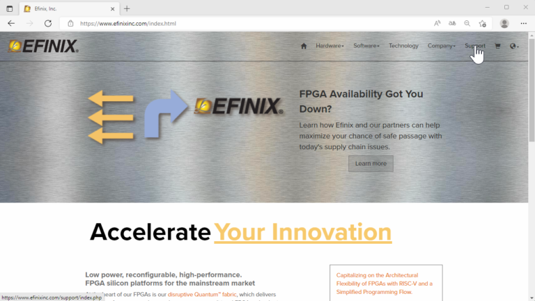 Efinix社FPGA統合開発環境 Efinity®環境構築 - 株式会社ライト・ライト