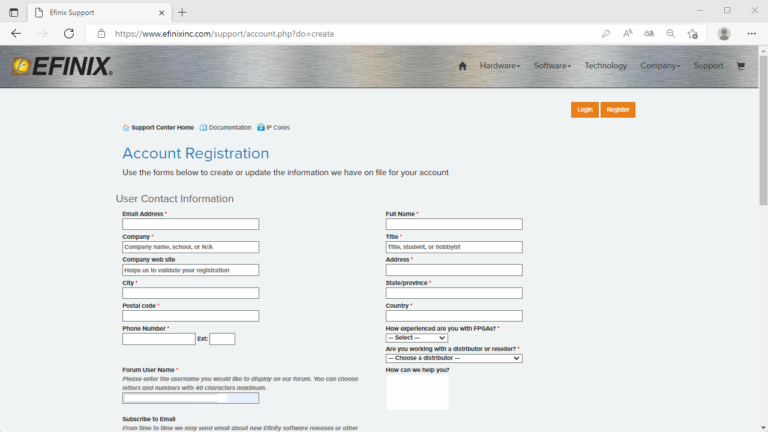 Efinix社FPGA統合開発環境 Efinity®環境構築 - 株式会社ライト・ライト
